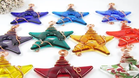 Fused Glass Flashy Wire Wrapped Stars - ISD 191 Burnsville-Eagan-Savage ...